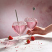 Heart Shaped Cocktail Glass with Free Personalised Straw – MYLEE London