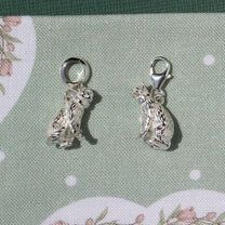 Long-Haired Cat Silver Charm – MYLEE London