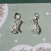 Long-Haired Cat Silver Charm – MYLEE London