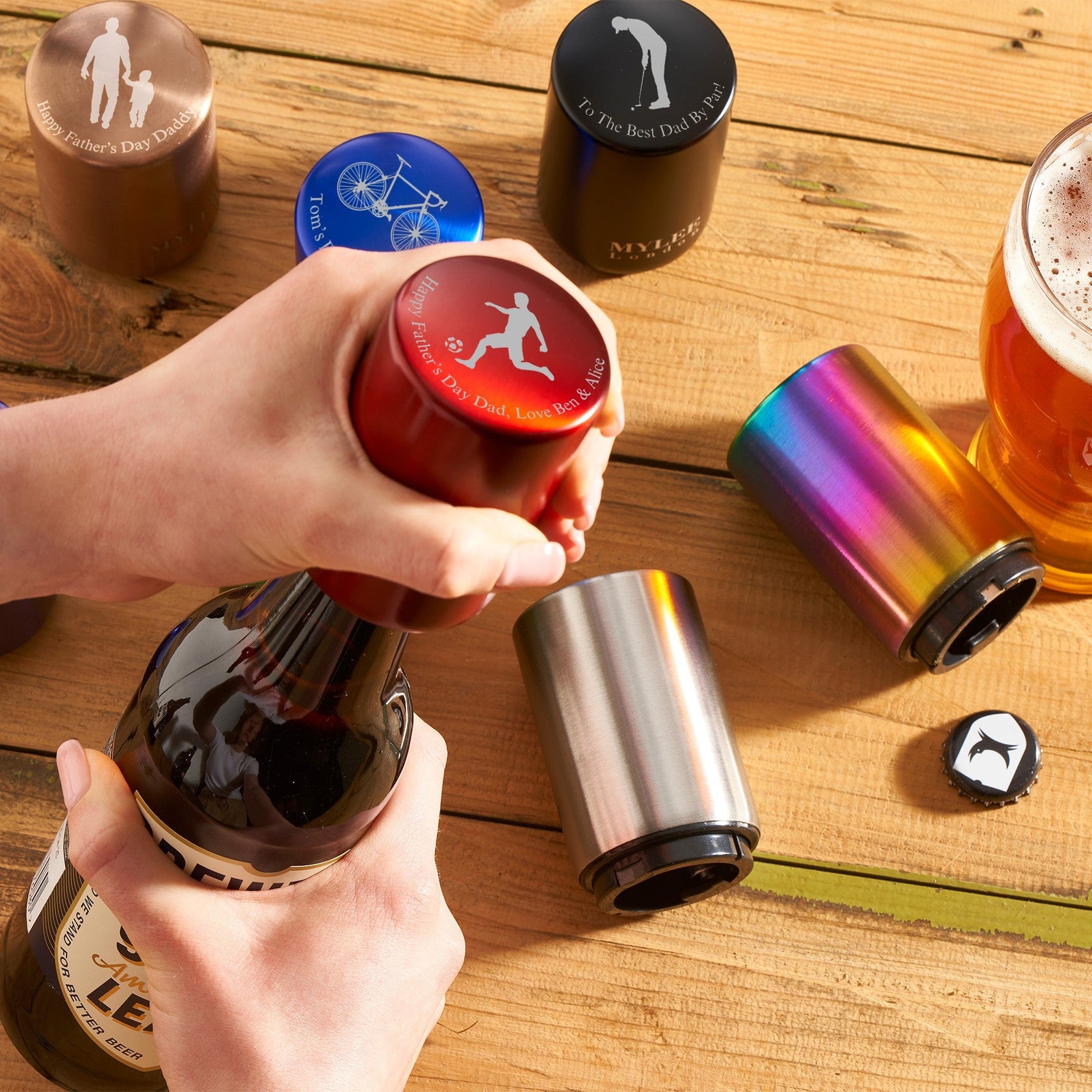 Personalised Push-Down Bottle Opener – MYLEE London