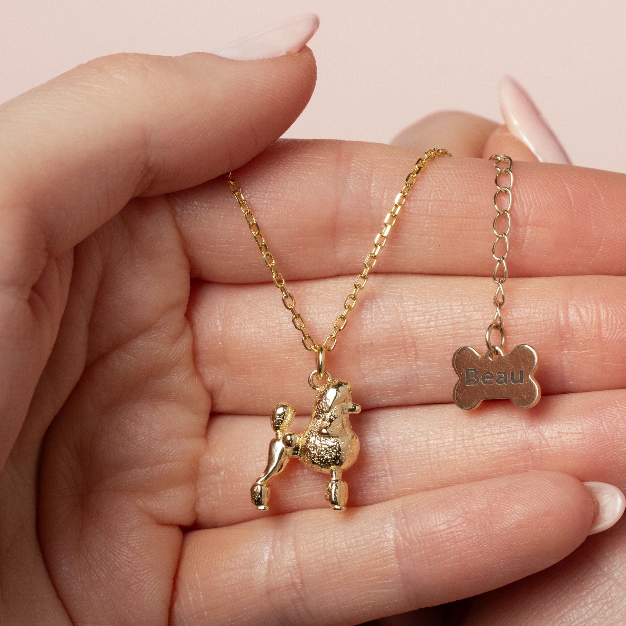 Poodle Gold Necklace - Personalised – MYLEE London